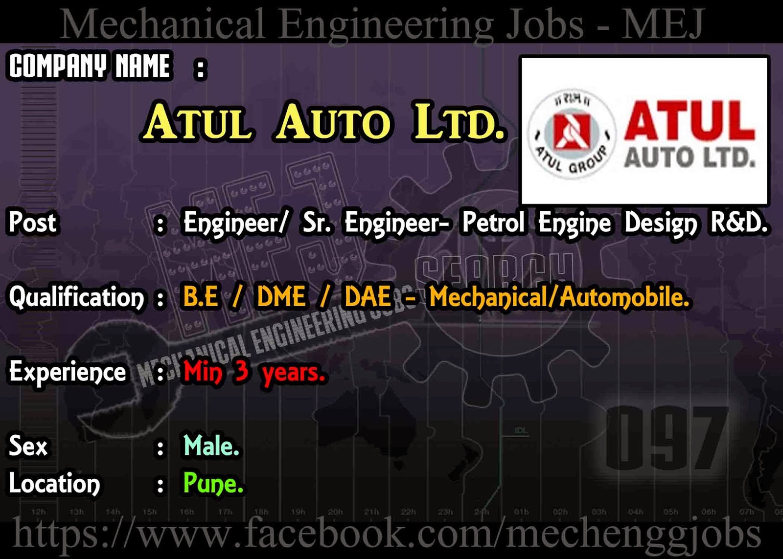 Atul_Auto _Ltd _ Experience _Engineer/Sr.Engineer _Pune - Mechanical ...