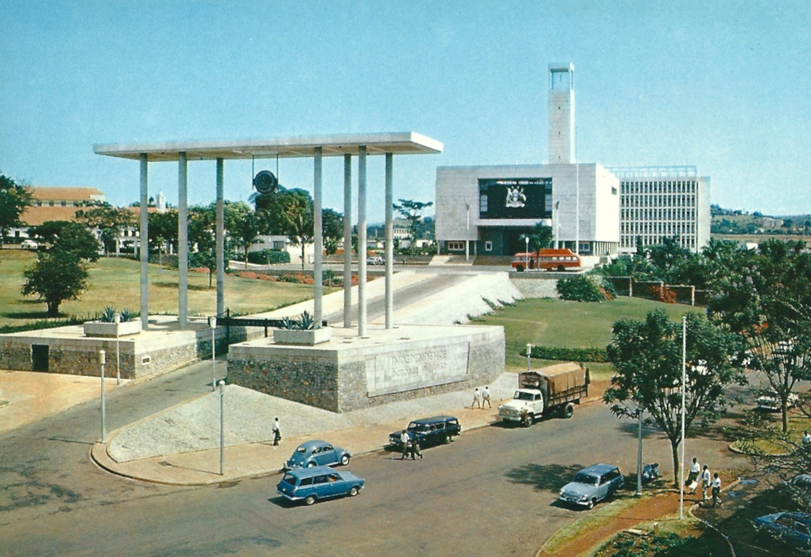 My Favorite Views: Uganda - Parliament Building with Independence Arch