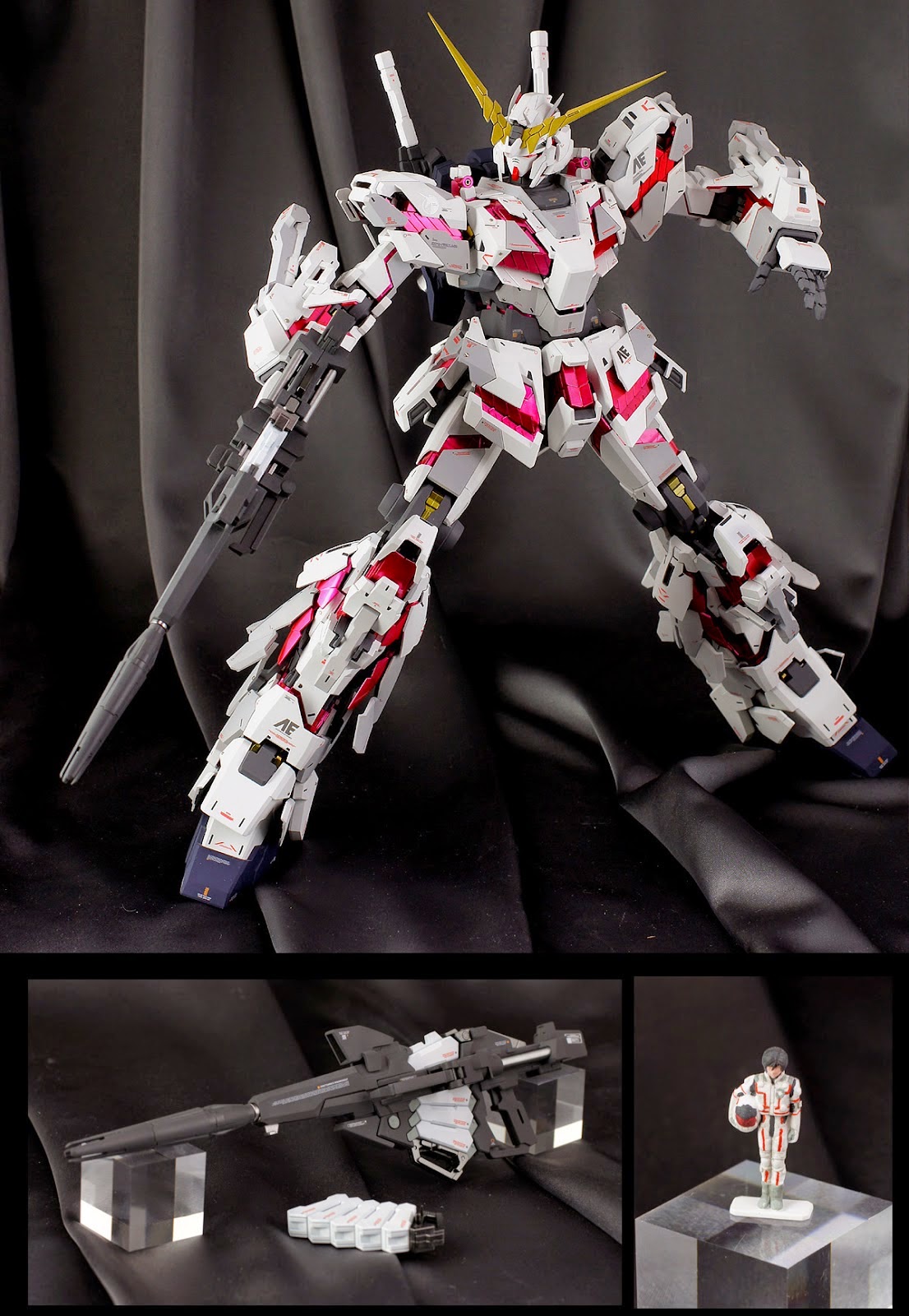 Painted Build: PG 1/60 RX-0 Unicorn Gundam "Detailed"