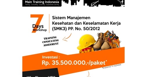 Training SMK3 (Sistem Manajemen Keselamatan & Kesehatan Kerja)