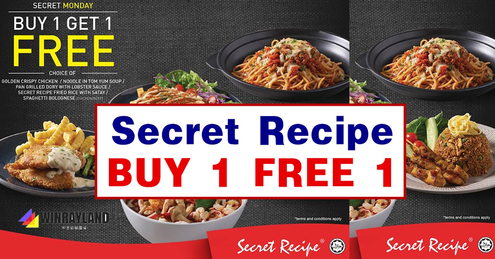 Secret Recipe BUY 1 FREE 1