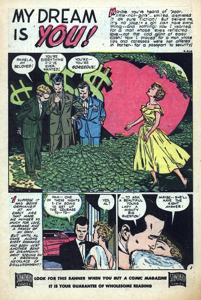 New Romances #18 - Alex Toth art - Pencil Ink
