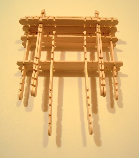 An Elephant a Day: Elephant No. 249: Interlocking Popsicle Sticks