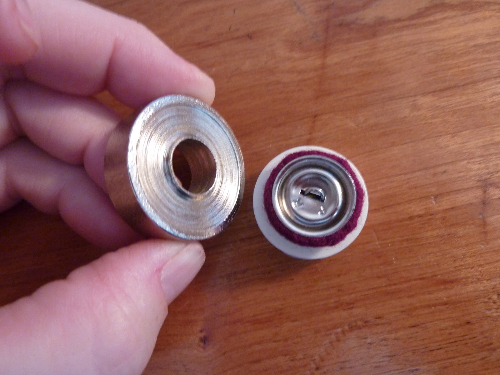 Beauty From Ashes: Two Toned Self Covered Buttons Tutorial