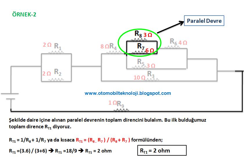 Seri Paralel ve Karışık Devrede Akım-Gerilim-Direnç Hesaplaması