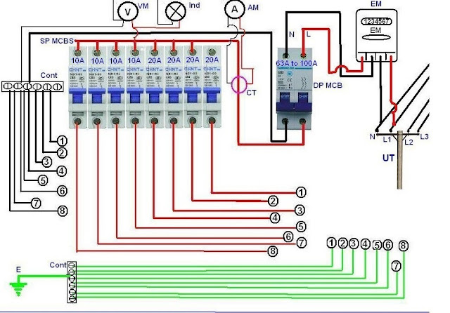 wiring diagram energy meter_Single Phase Electricity Explained