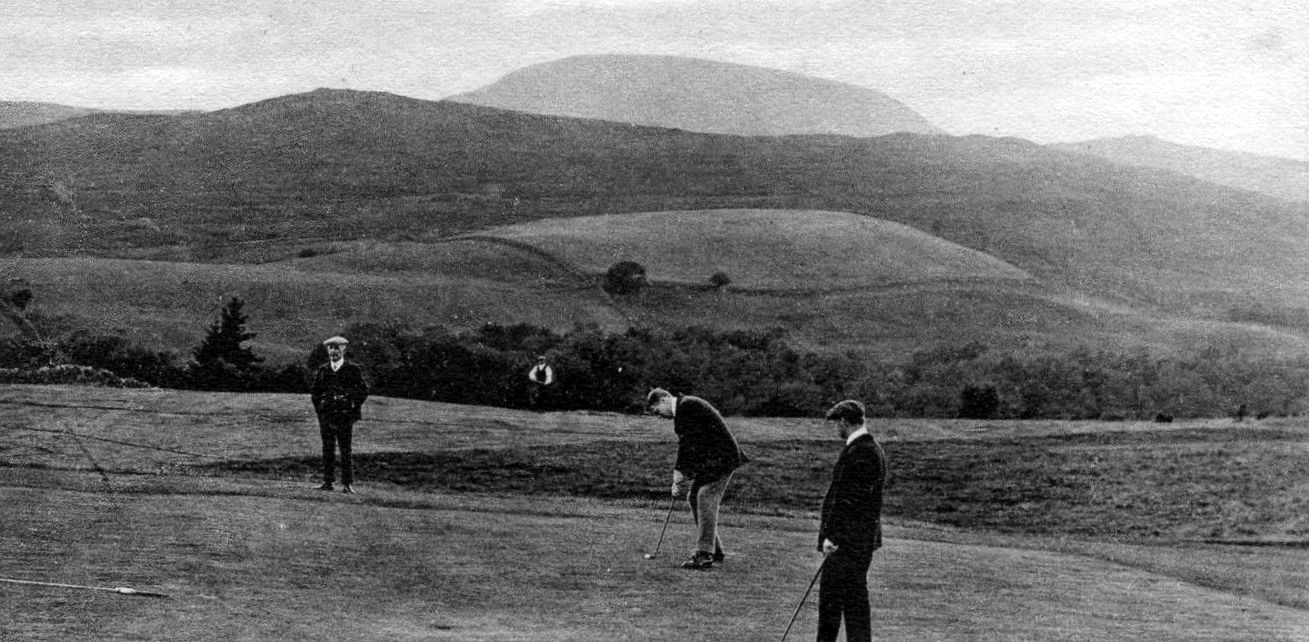 Tour Scotland: Old Photograph Golf Course New Galloway Scotland