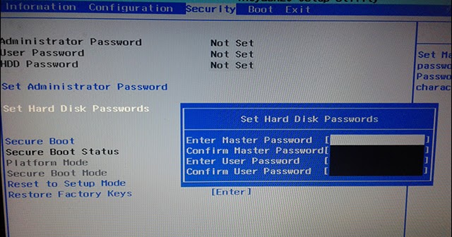 لماذا يجب عليك تفعيل ميزة Hard Drive Password من البيوس