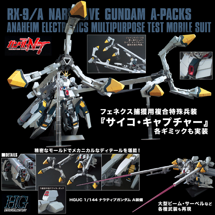HobbyKid: HGUC 1/144 RX-9/A Narrative Gundam A-Packs
