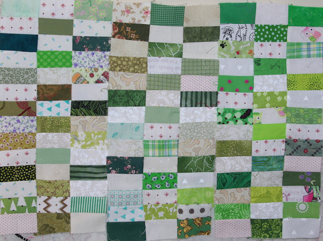 Sane, Crazy, Crumby Quilting: The Green Green Scraps of Home