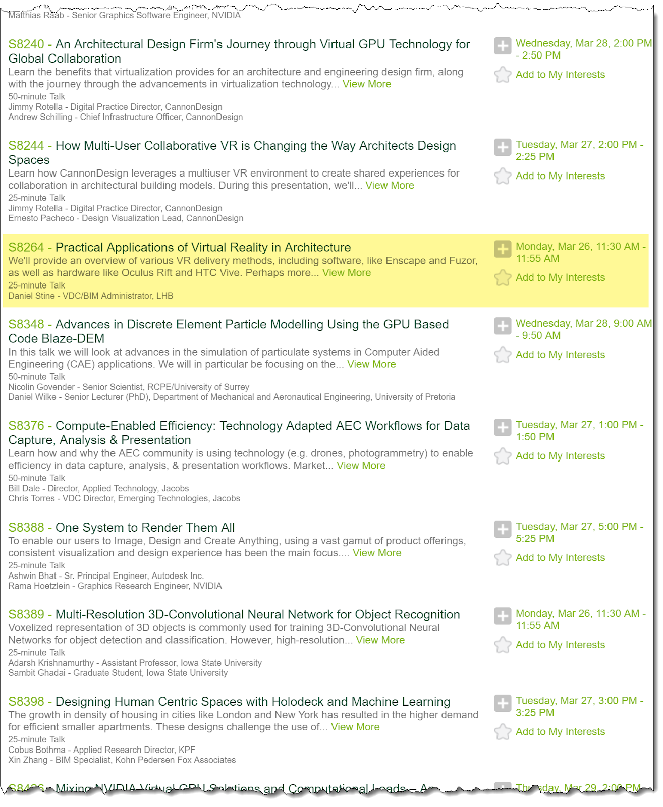 BIM Chapters: NVIDIA GPU Technology Conference 2018 BIM Chapters: NVIDIA GPU Technology Conference 2018