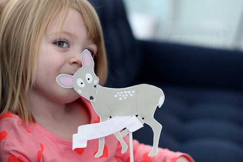 My Owl Barn: Printable Valentine Puppets