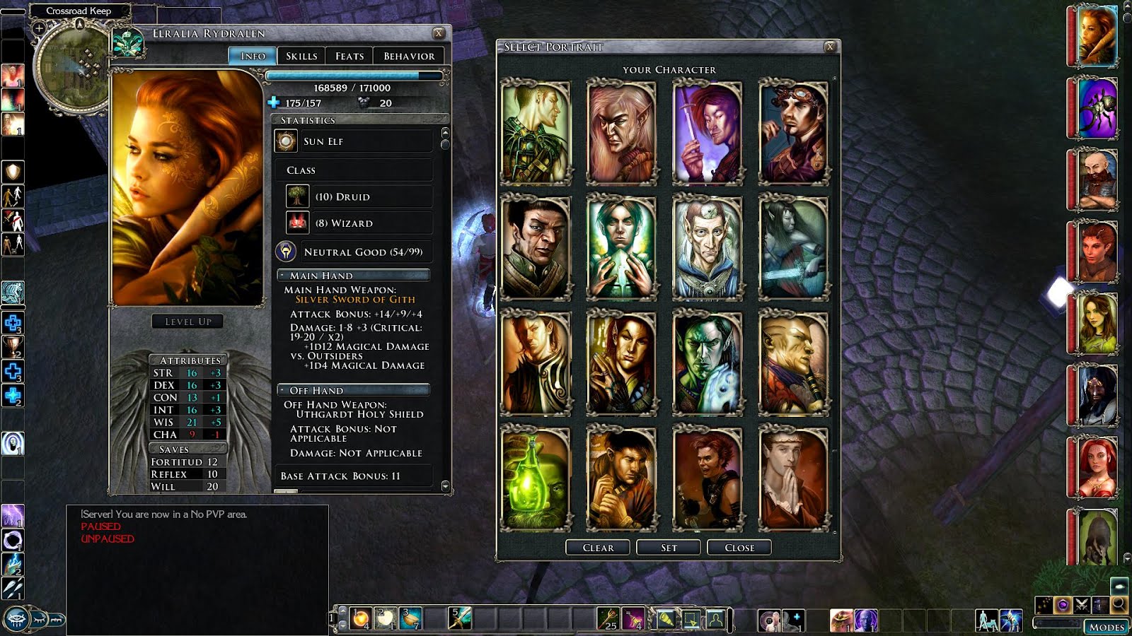 Tchos’ Gaming and Modding: Neverwinter Nights 2 interface mod