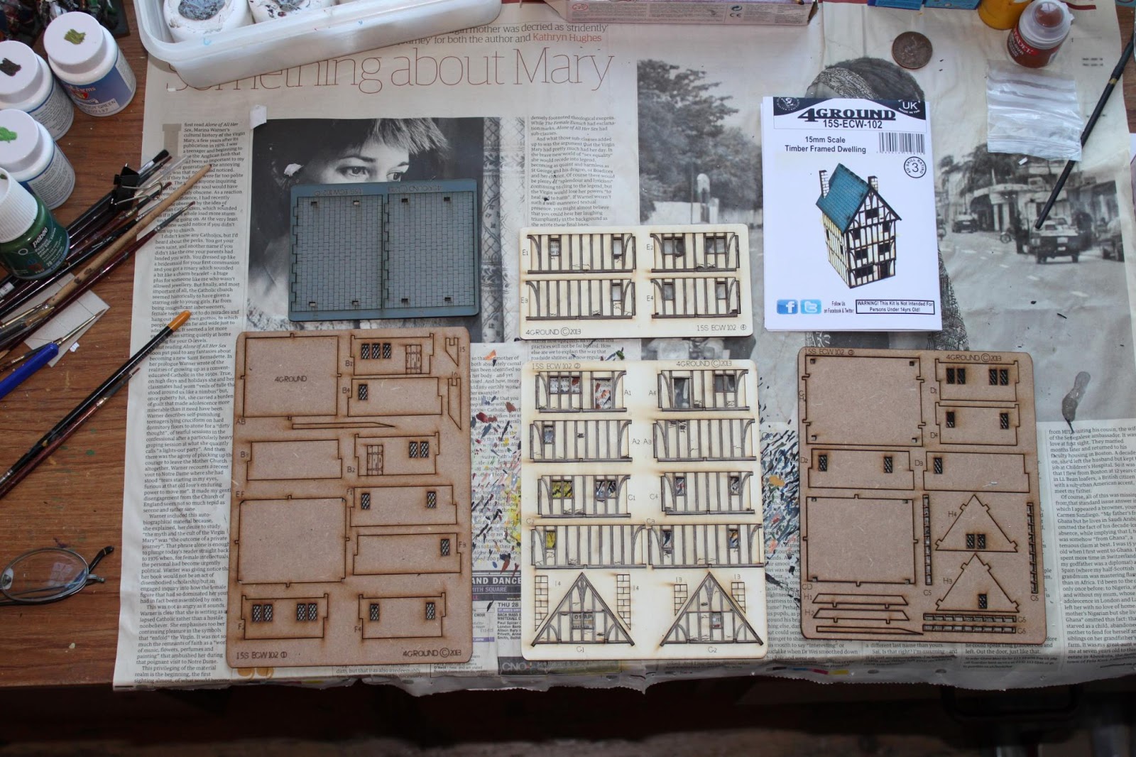 Wargaming Rediscovered: 4Ground Half-Timbered Buildings