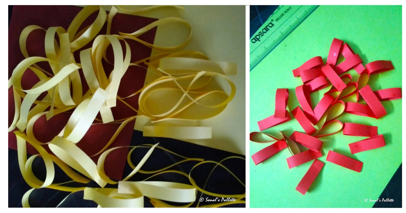 Sonal's Pallette: Paper Strips Flower