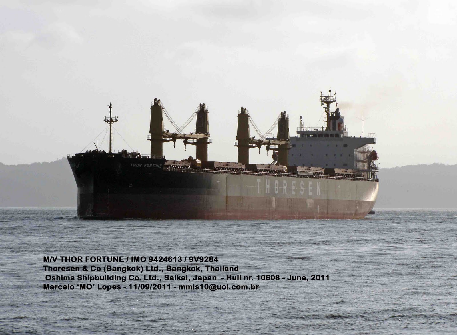 Santos Shiplovers: M/V Thor Fortune / 9V9284 - Supramax novissimo em ...