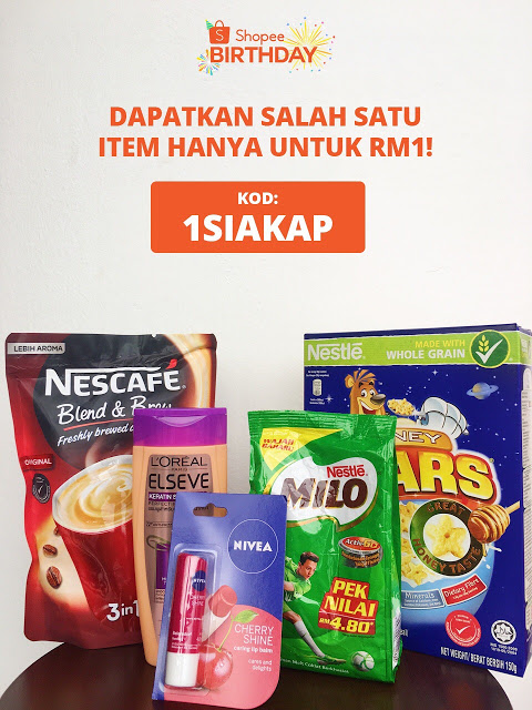 Dapat beli barang dengan harga RM1 sahaja | Shopee birthday Redemption ...