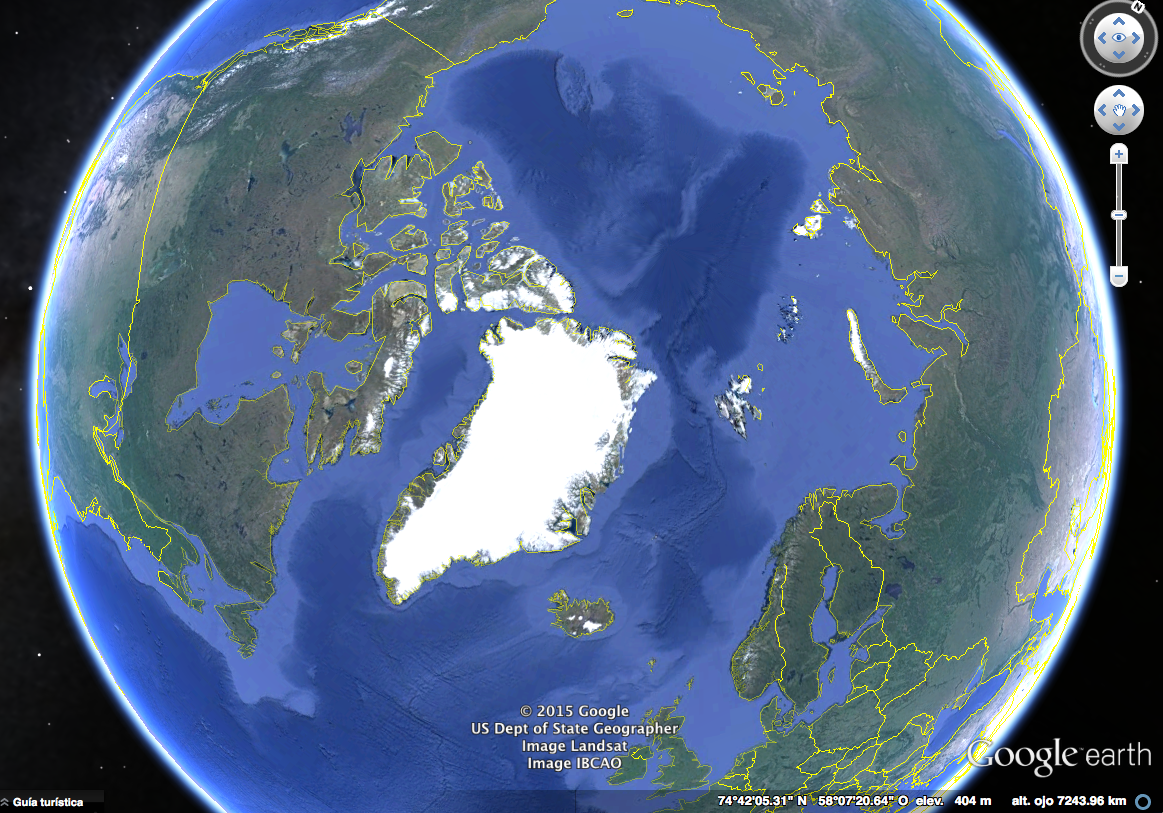 Polo Norte Mapa Mundi - NAZAEDU