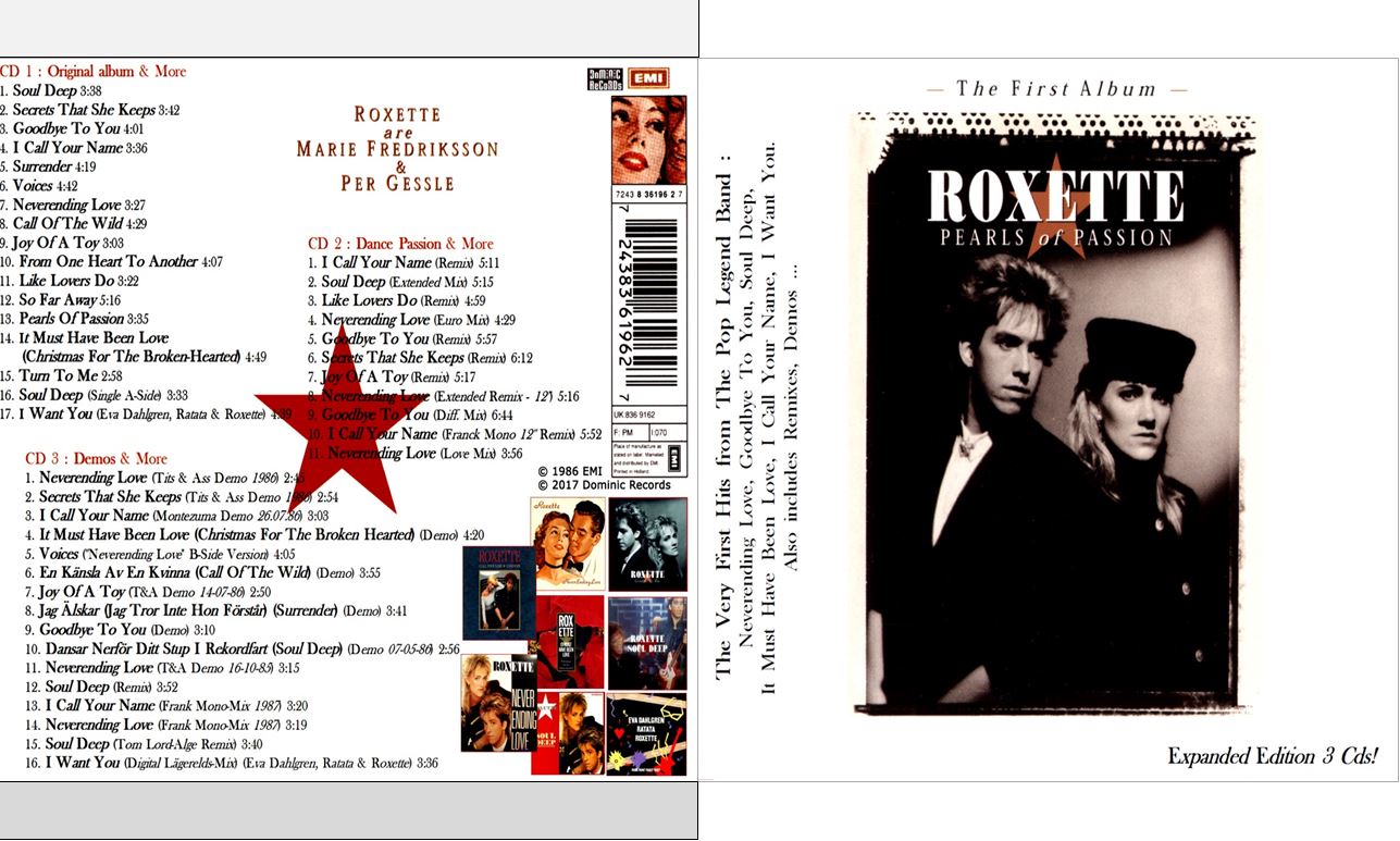 MUSICOLLECTION: ROXETTE - Pearls Of Passion (Expanded Version) - 1986 ...
