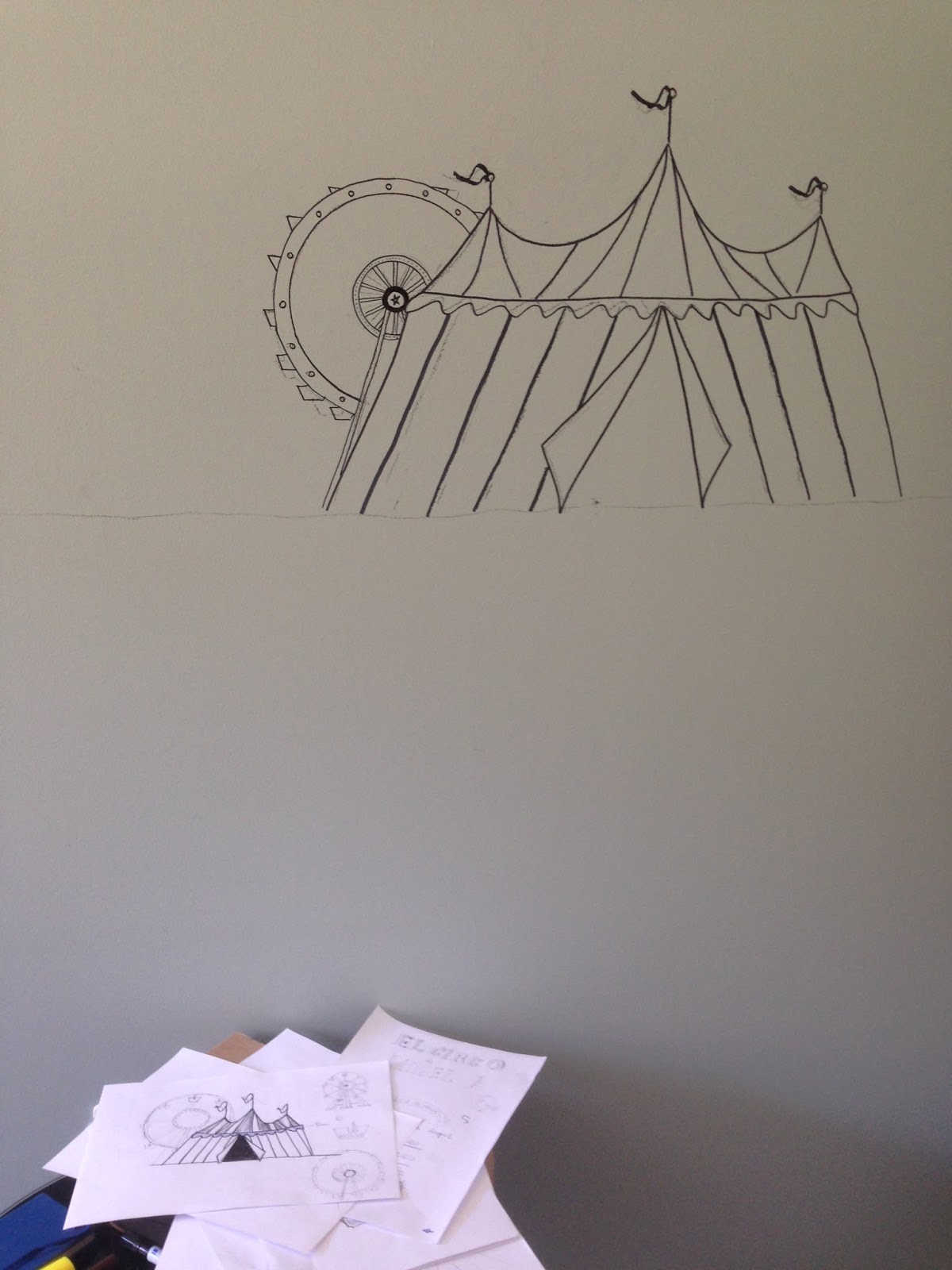 MURAL INFANTIL _ "El Circo de Ángel" - Rojosillón