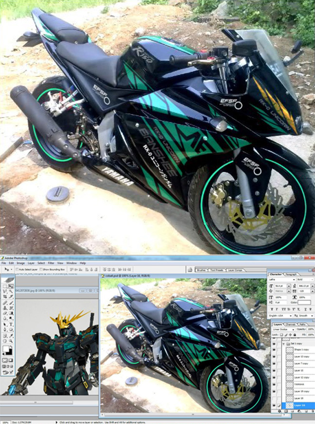 GUNDAM GUY: Unicorn Gundam & Unicorn Gundam 02 Banshee - Motocycles