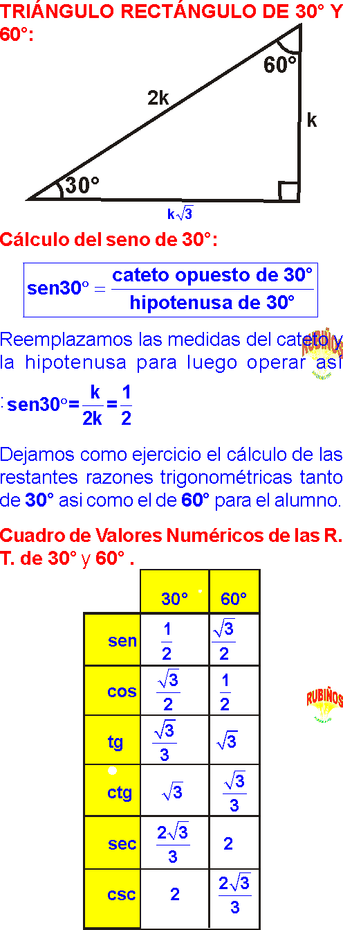 RAZONES TRIGONOMÉTRICAS DE 30° 60° -45° 45° -37 53° PROBLEMAS RESUELTOS