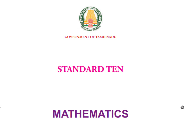 10th STD NEW 2019 MATHEMATICS TEXTBOOK -ENGLISH MEDIUM FREE DOWNLOAD