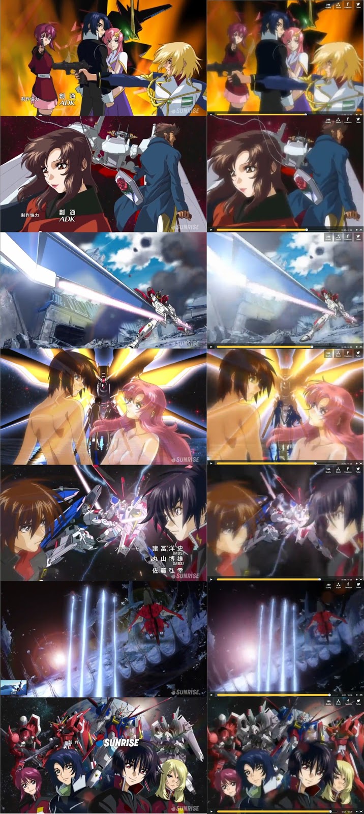 Gundam SEED Destiny HD Remaster sample comparison