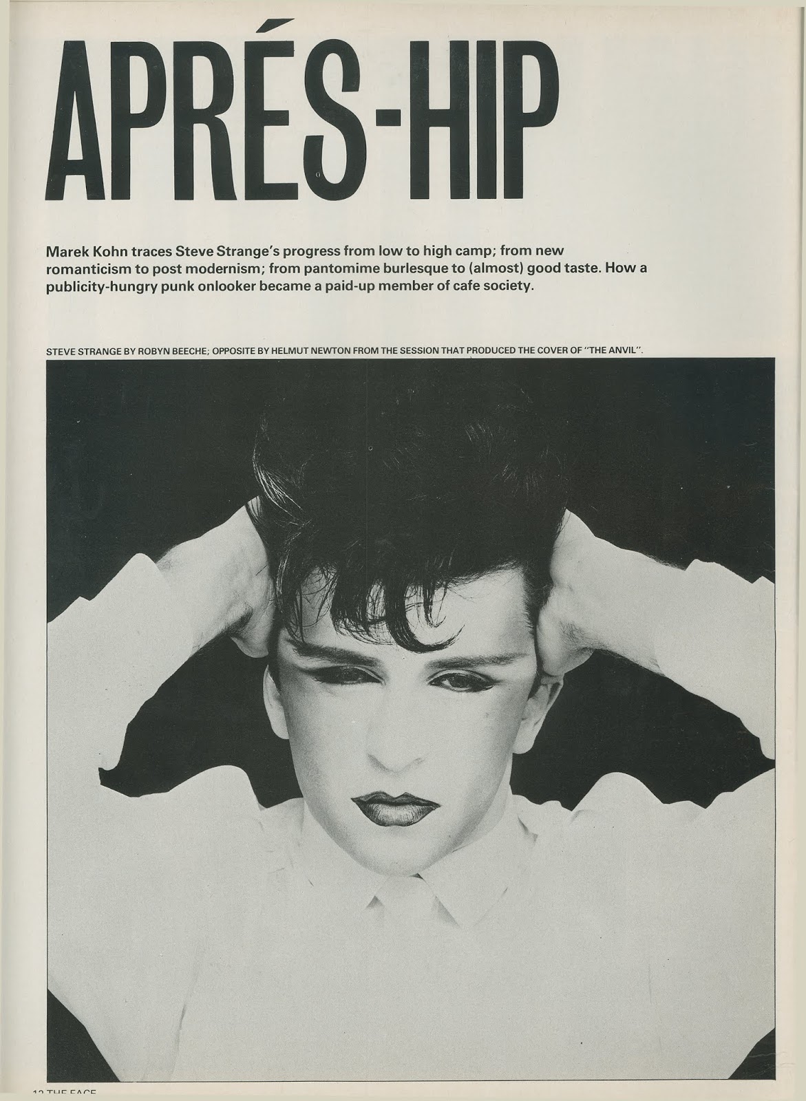 Top Of The Pop Culture 80s: Visage - Steve Strange - The Face