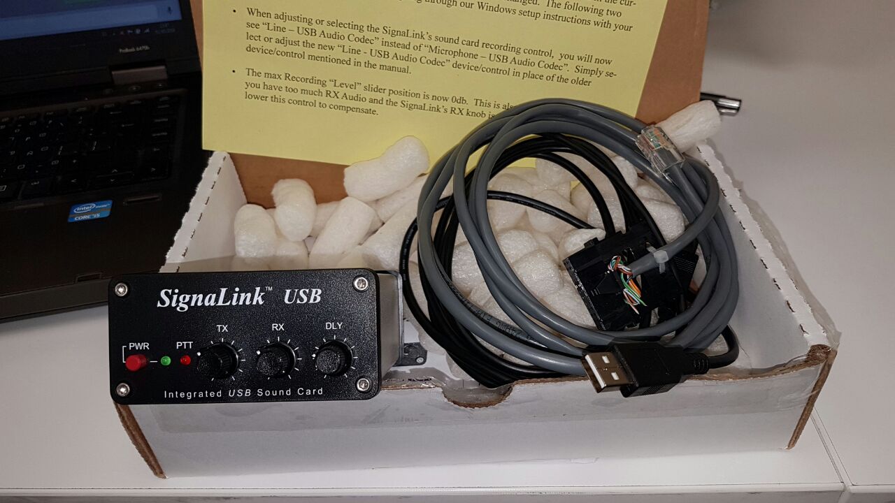 ce3bkn Radioaficionado Chileno: Nuevo Intengrante... SignaLink USB