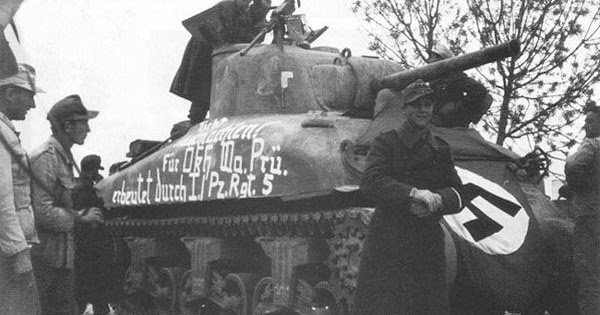 Historia y tecnología militar: Fotos de un Sherman capturado en Túnez