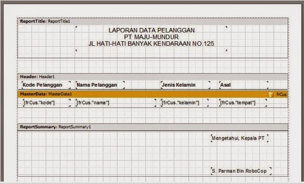 Cara Membuat Laporan Dengan Fastreport - Belajar Delphi | Tempat Belajar Dasar delphi