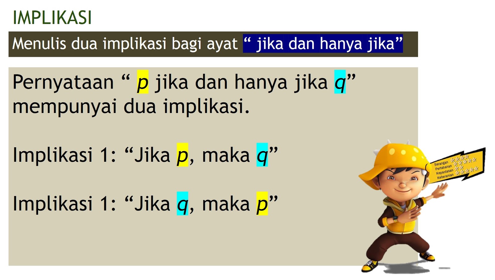 T4 BAB 4 PENAAKULAN MATEMATIK IMPLIKASI
