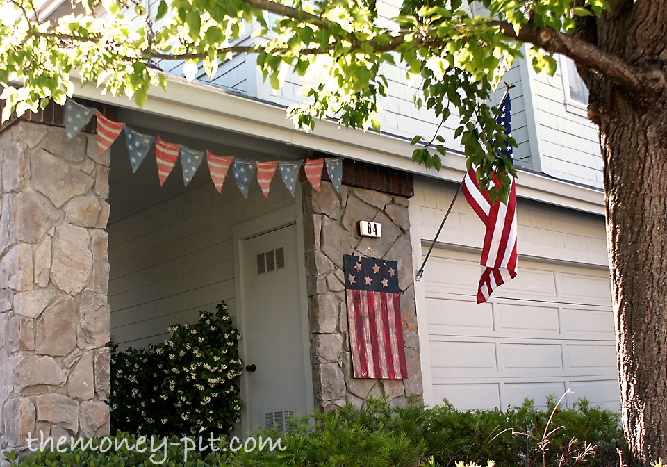 It looks great, especially next to my distressed beadboard flag: