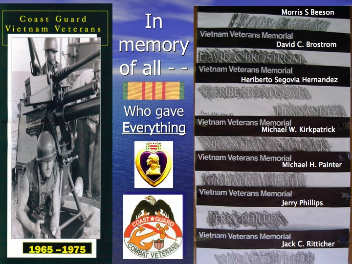 U.S. COAST GUARD SQUADRON ONE, VIETNAM: USCGC POINT WELCOME REMEMBERED