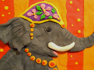 An Elephant a Day: Elephant No. 33: Plasticine Picture
