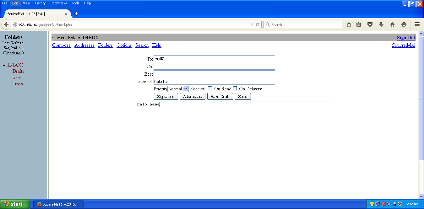 Konfigurasi Webmail Server dengan Dovecot