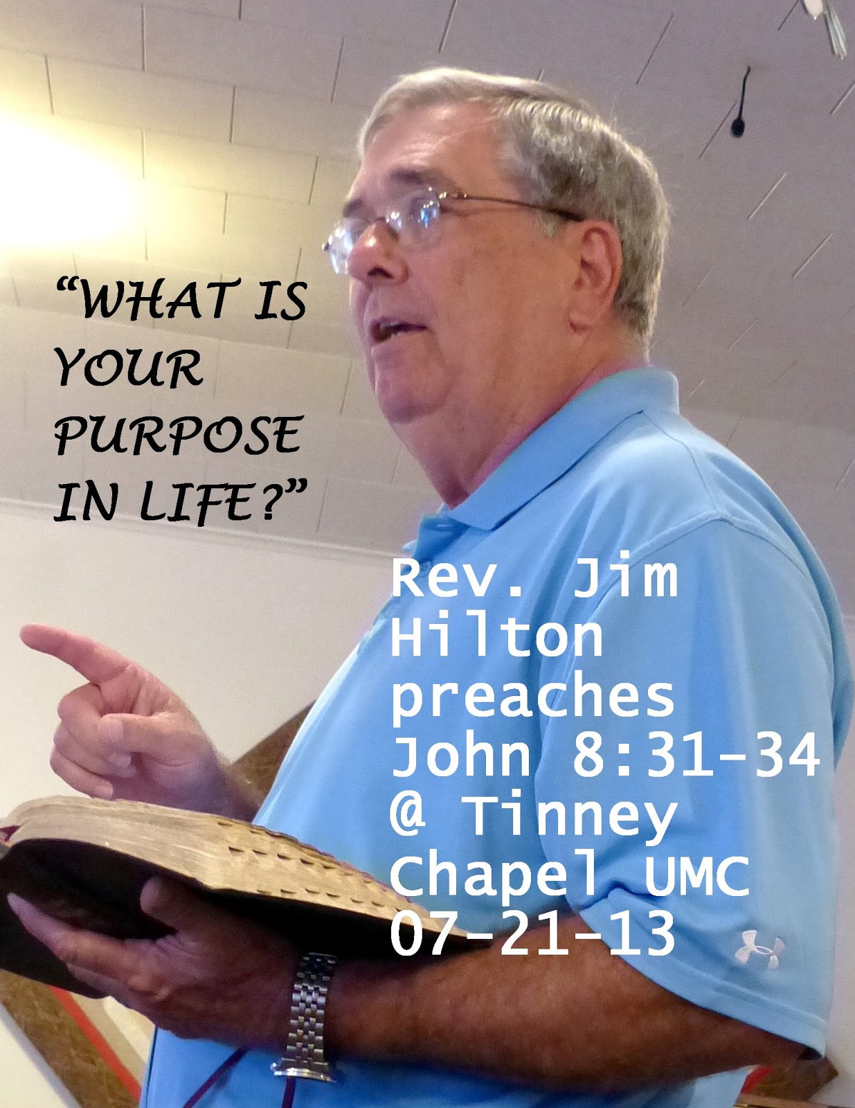 Tinney Chapel Today: "If You Hear 'Click', It's Too Late" preached by ...