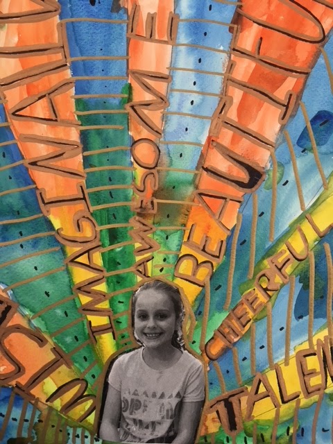 Center School Art: Character Trait Self Portraits