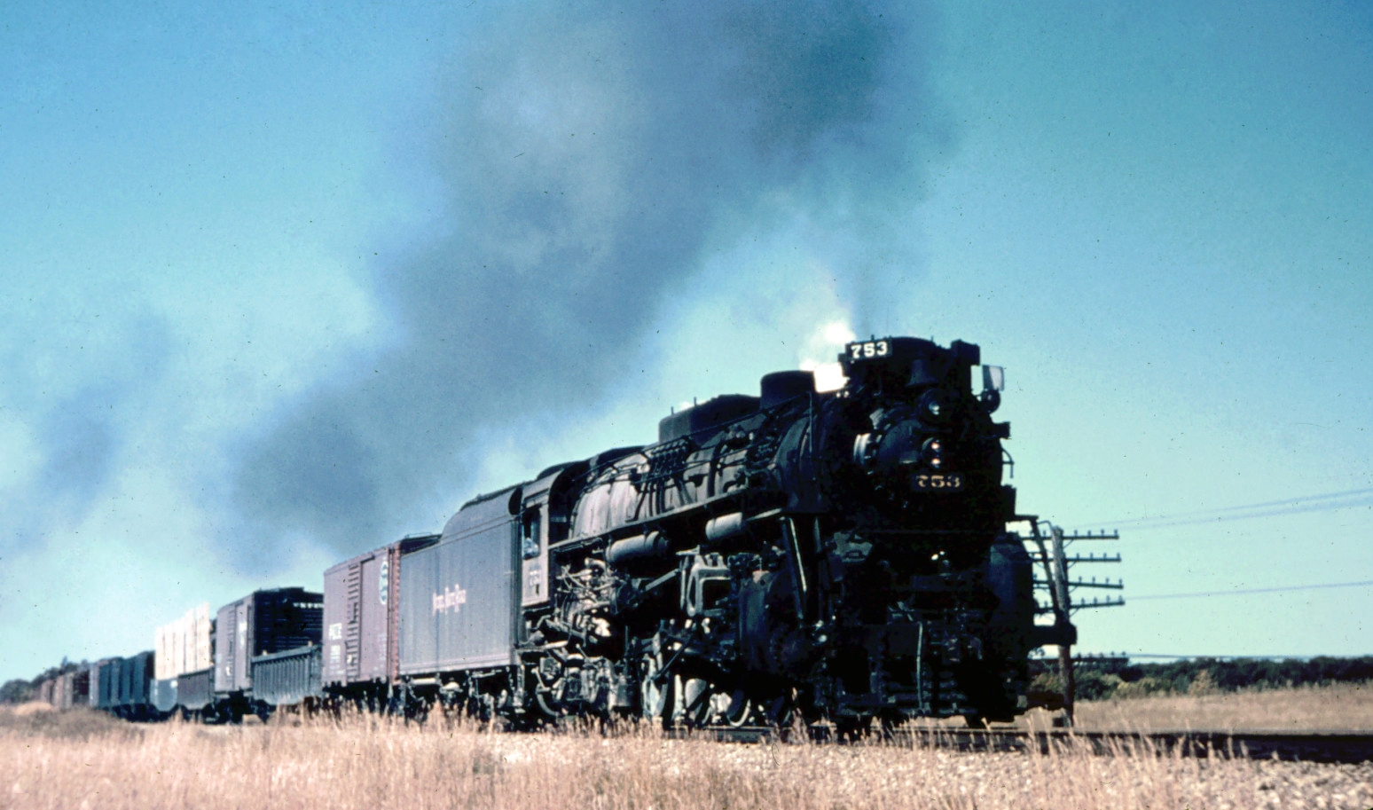 transpress nz: Nickel Plate 2-8-4 steam loco in action