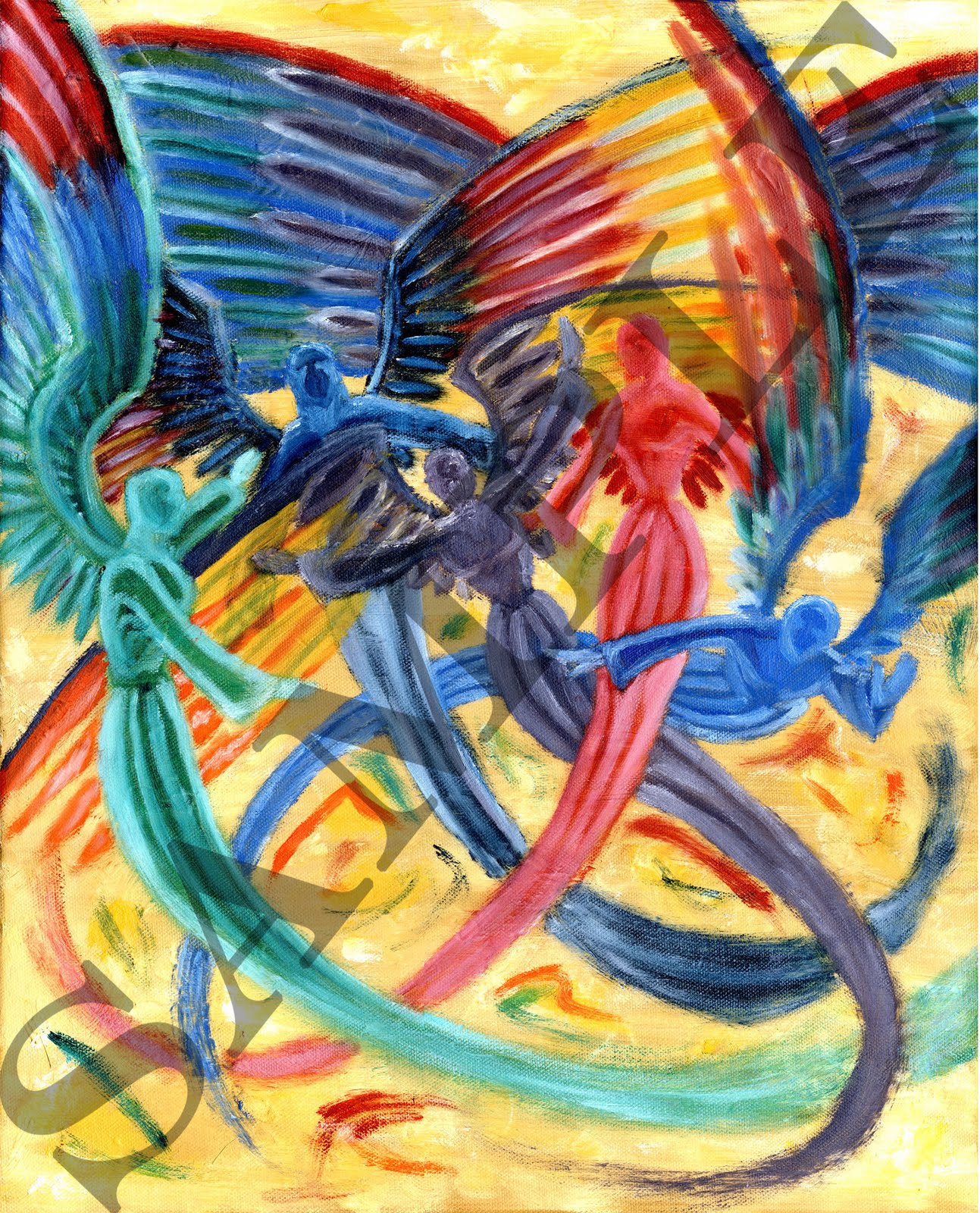 Doubting Thomist Art & Faith: Angels (Commissioned Painting)