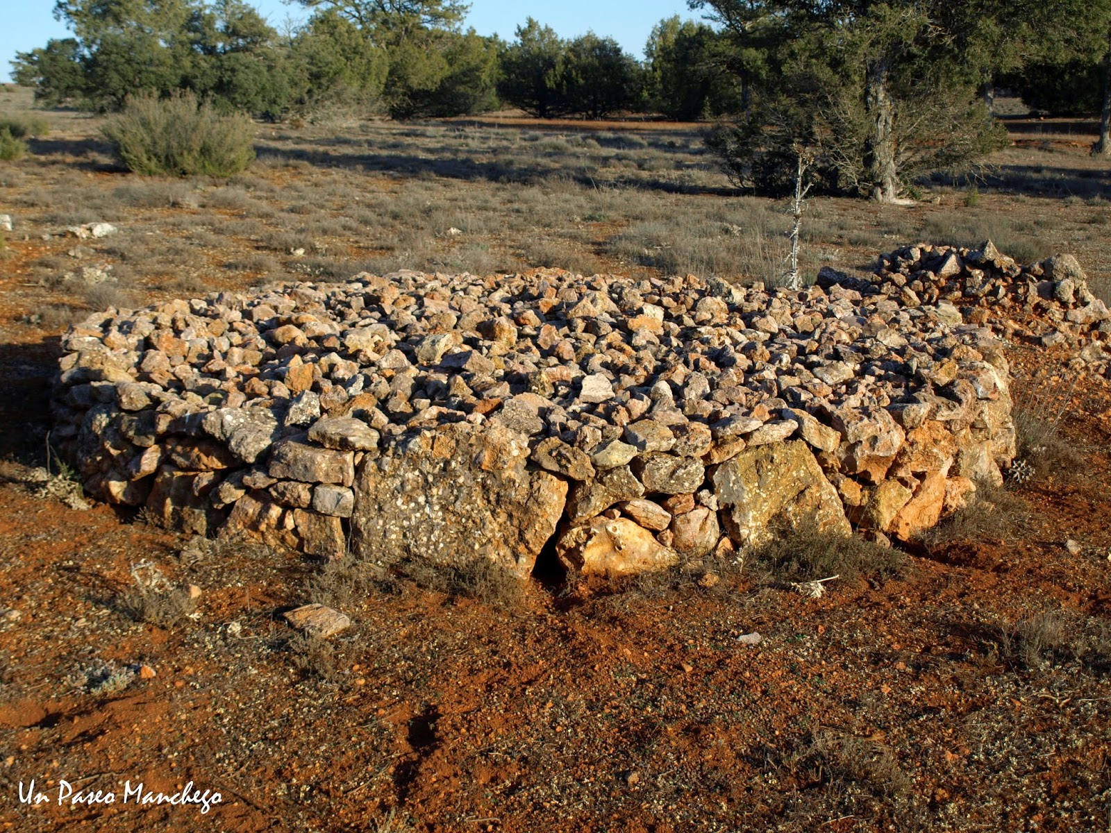 Un Paseo Manchego: Majano artificial para el conejo de monte.