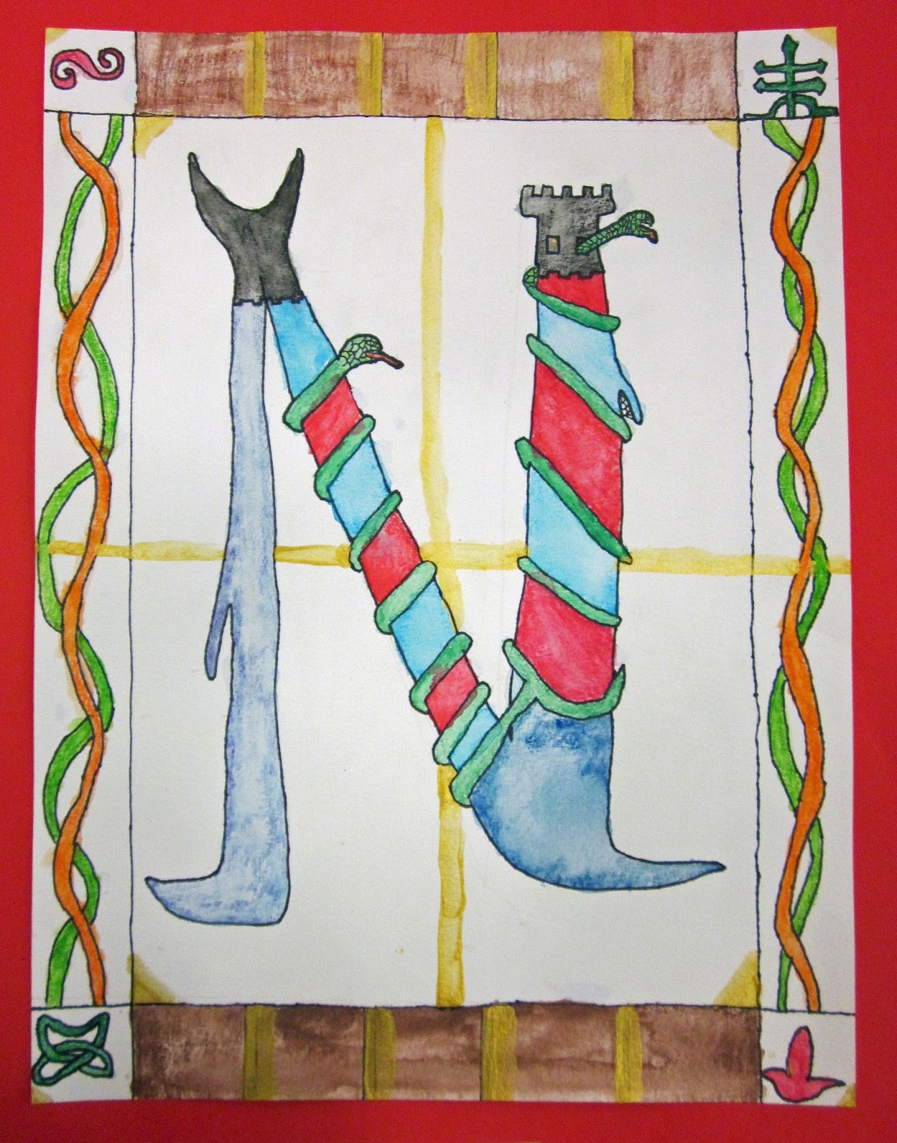 Student Art Gallery: Illuminated Letters