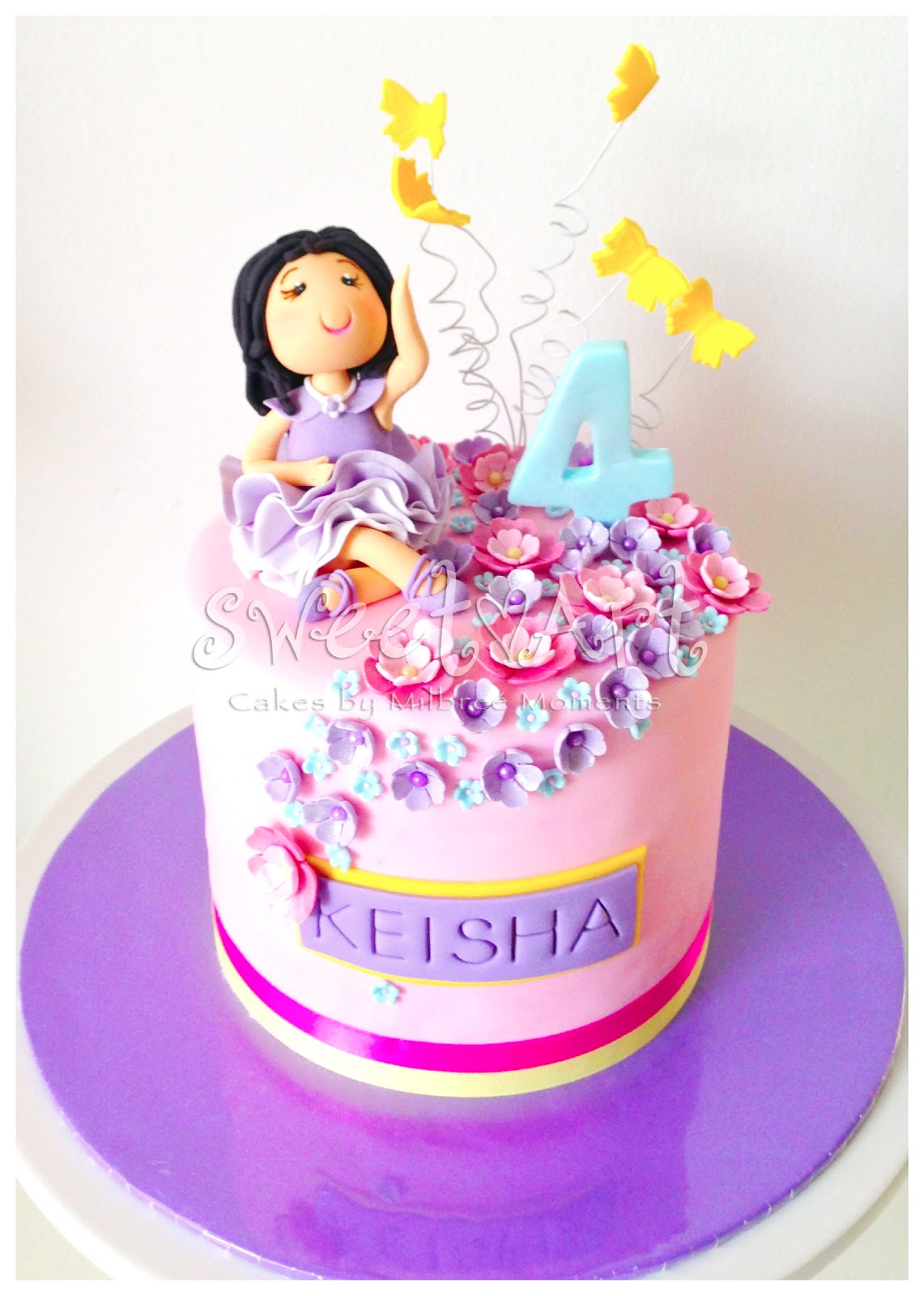 Sweet Art Cakes by Milbreé Moments: Keisha's Ballerina 4th Birthday Cake
