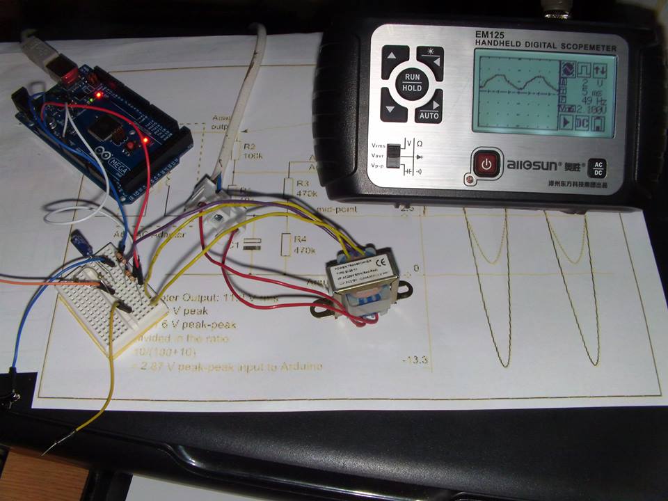 Arduino tehNiq: Measuring AC Main Supply Voltage with Arduino (2)