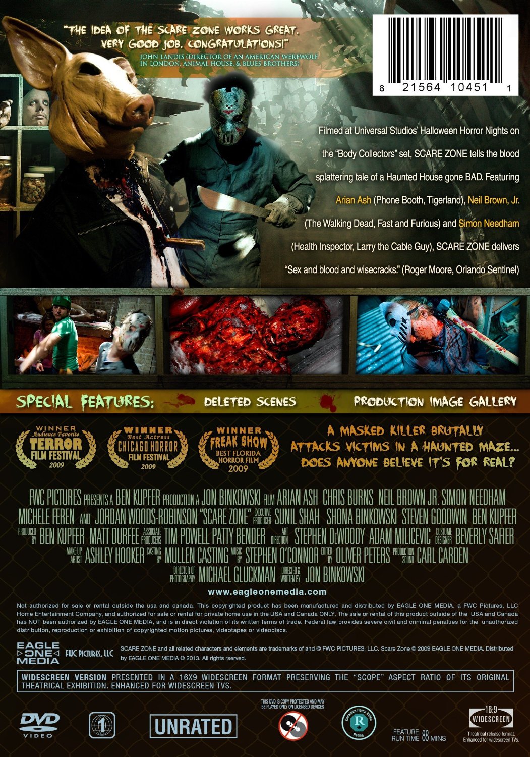 The Horrors of Halloween: SCARE ZONE (2009) Posters, Trailer ...