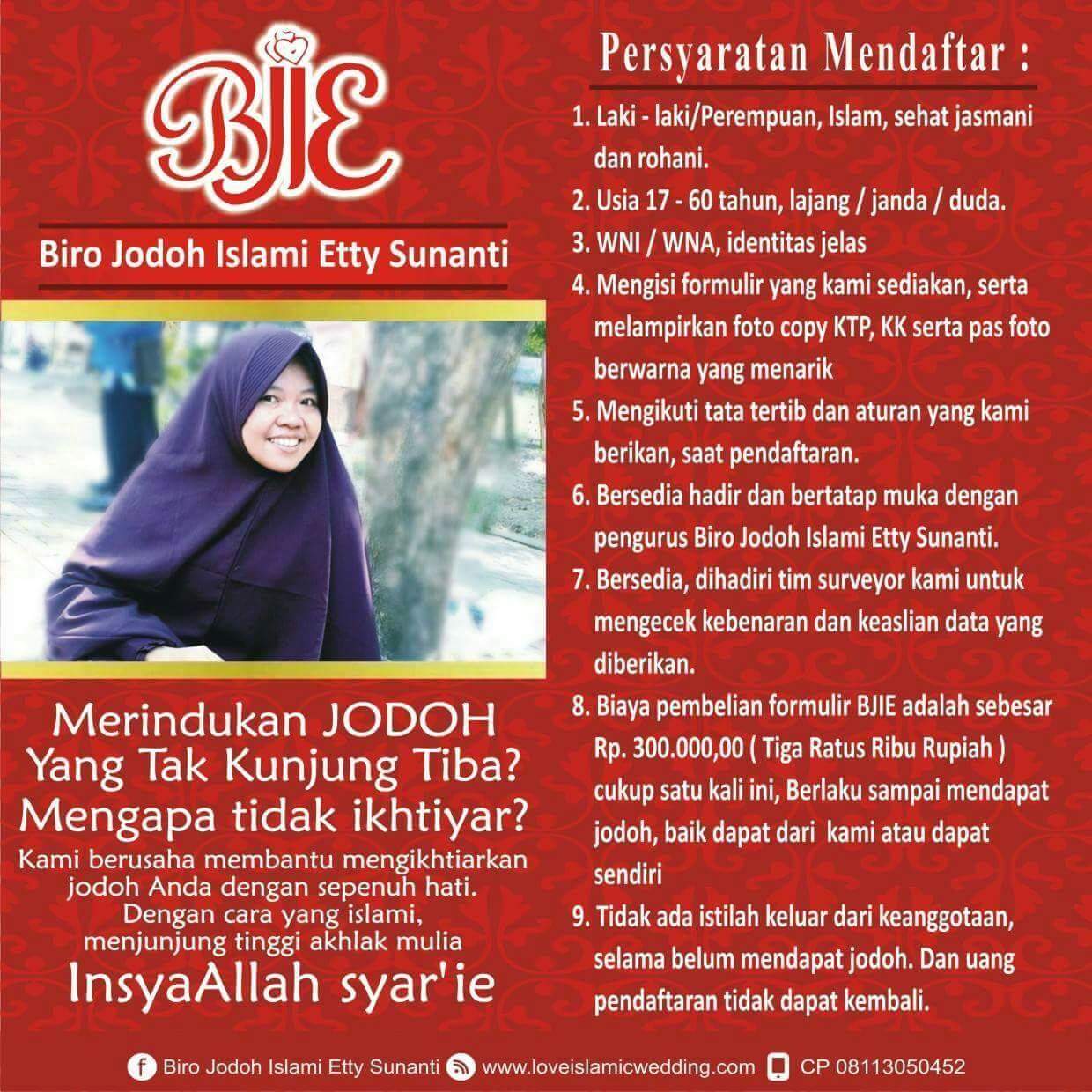 Etty Sunanti: BIRO JODOH ISLAMI ETTY SUNANTI