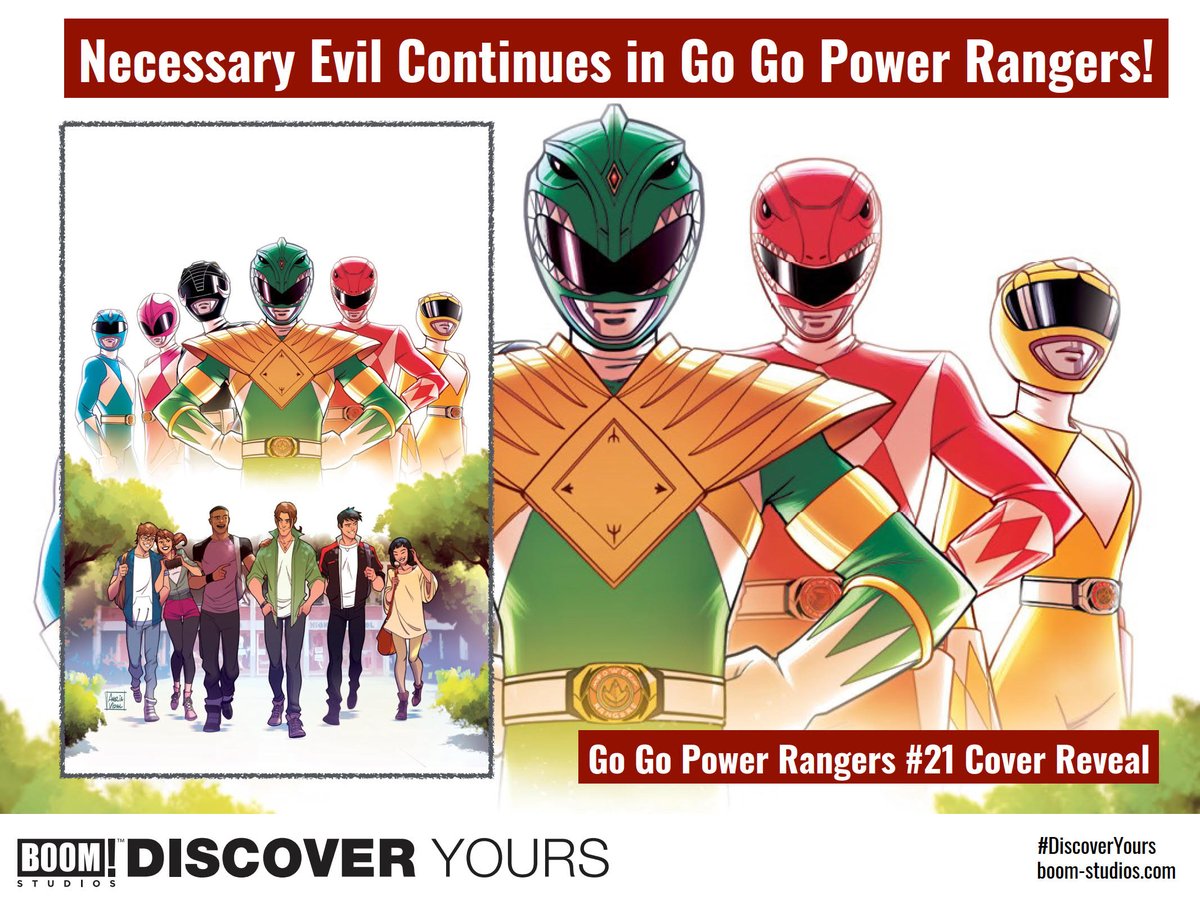 Quadrinho Go Go Power Rangers continuará com a equipe clássica