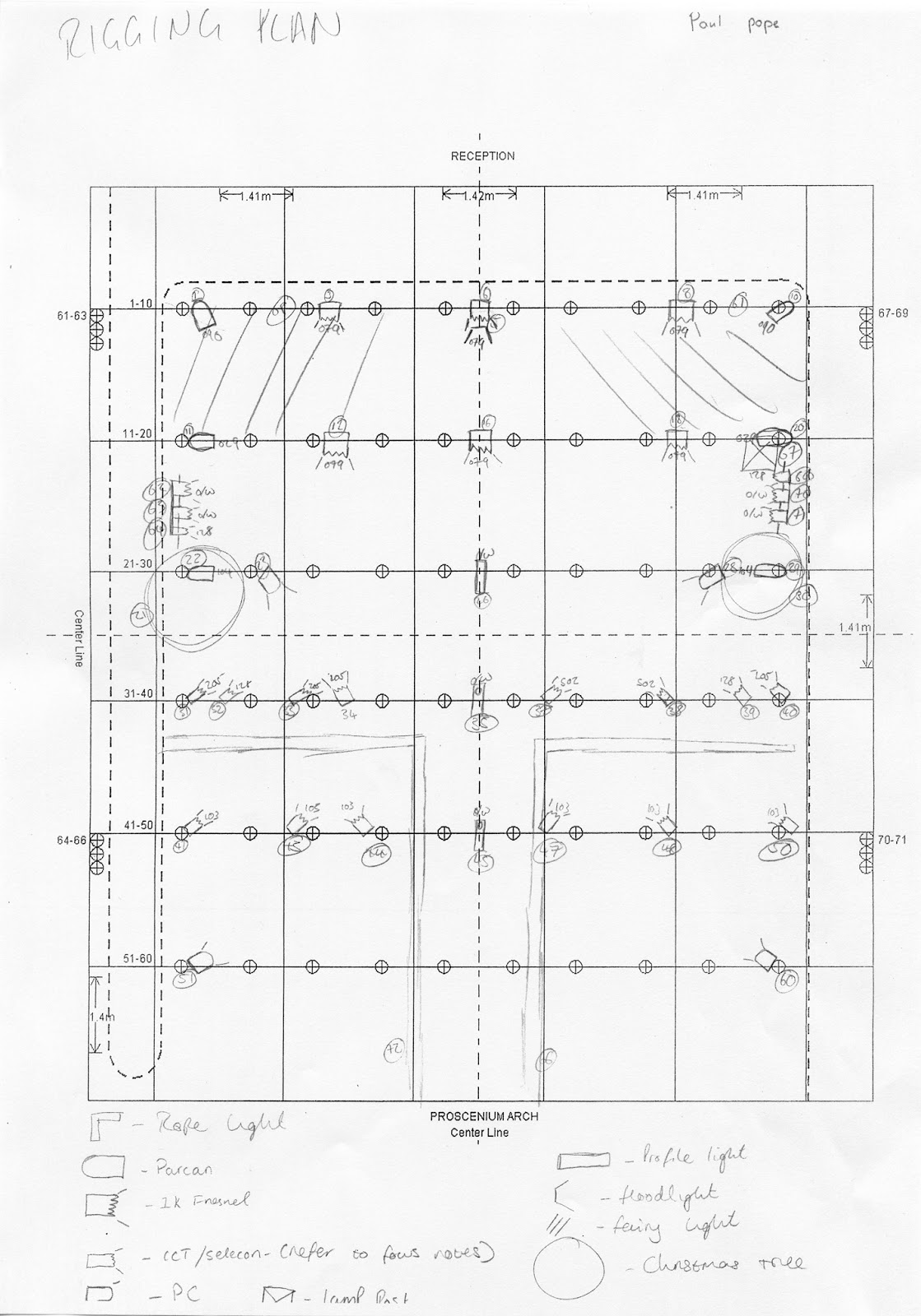 Xmas Show Lighting Design: Task 2 : Lighting Manual Plan