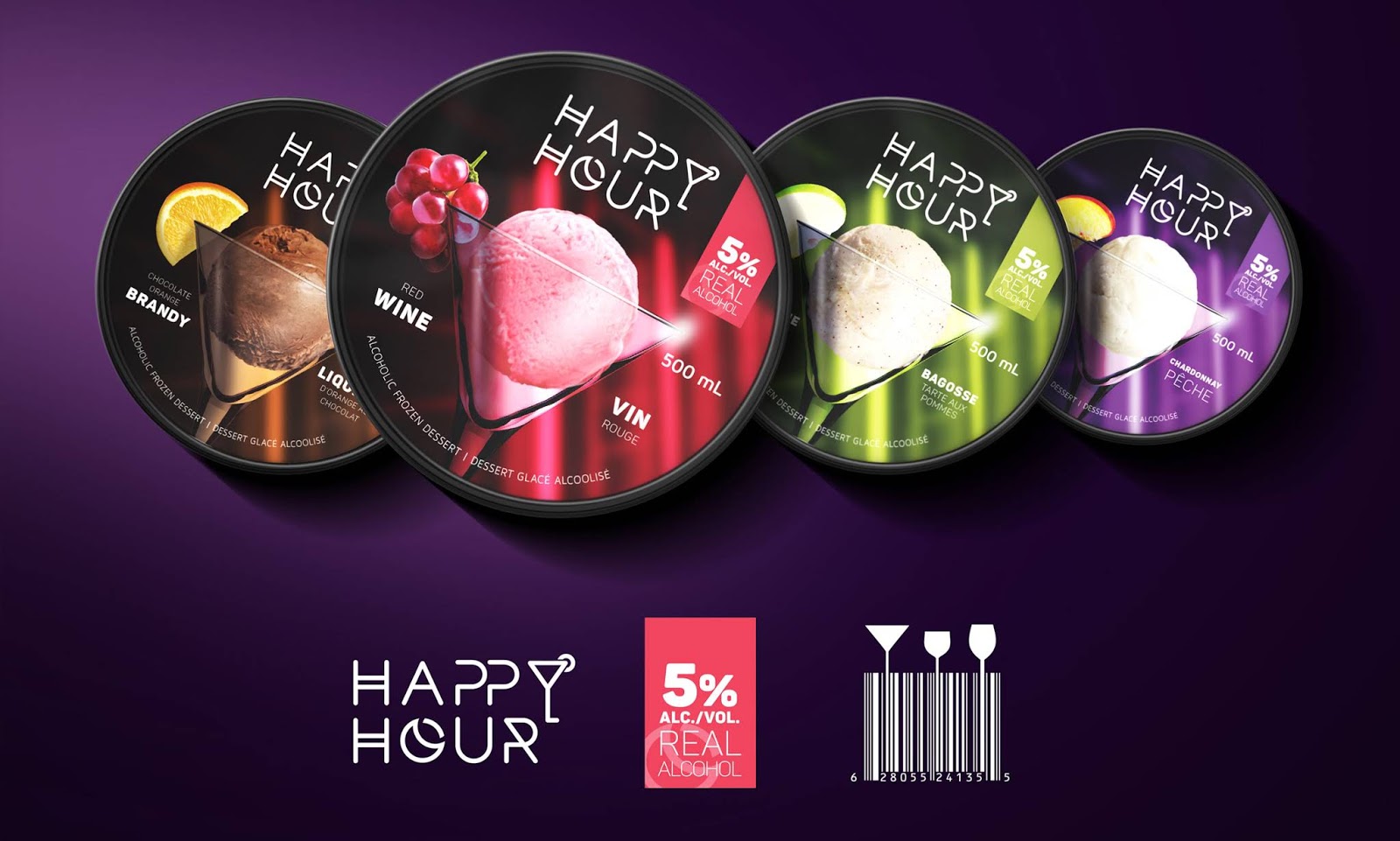 Happy Hour | Alcohol gelato – Packaging Of The World
